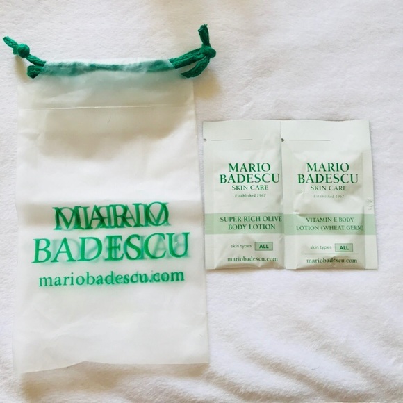 Mario Badescu | Makeup | Mario Badescu Sample Body Lotion And Logo Bag ...